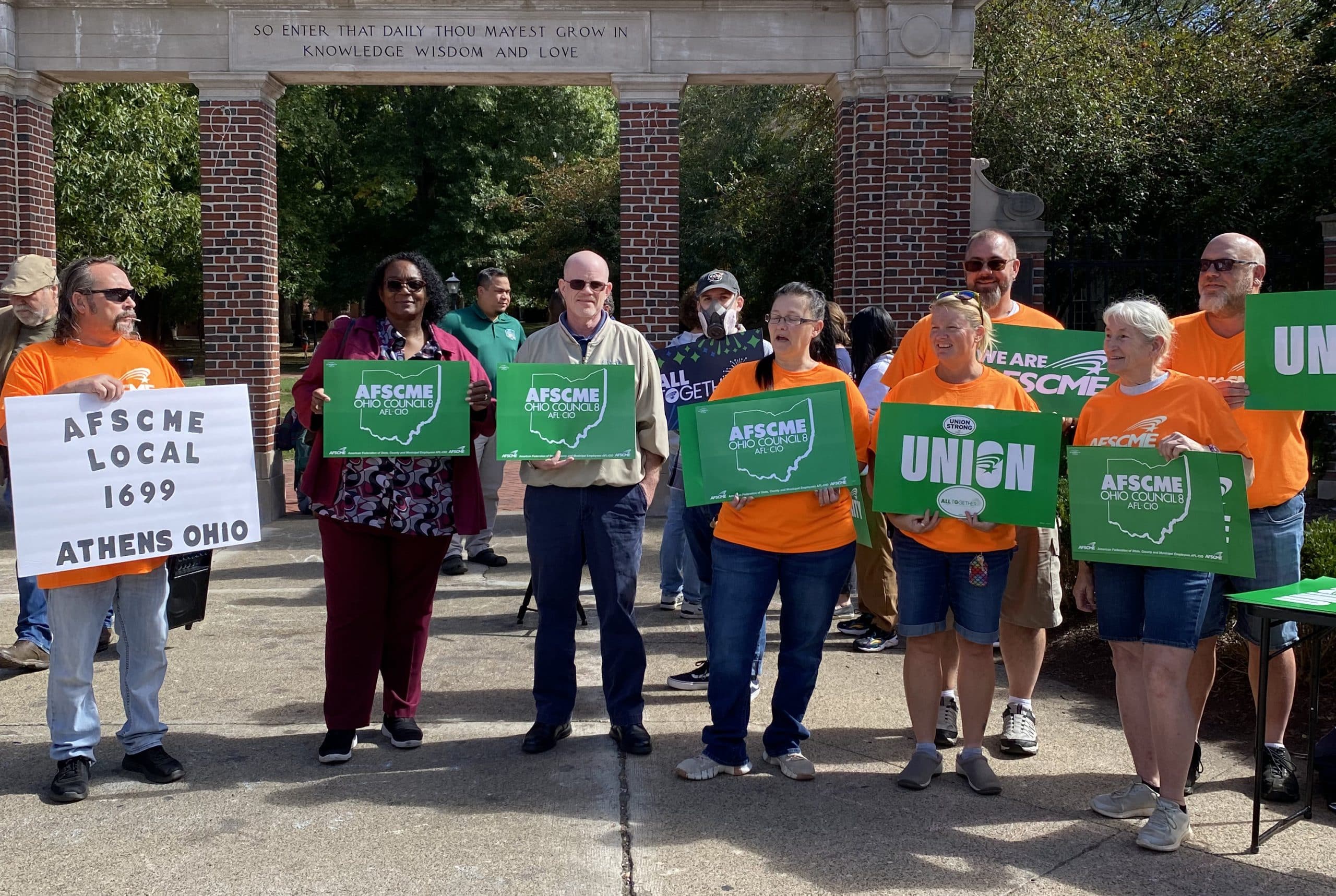 OU union protest in photos – Athens County Independent