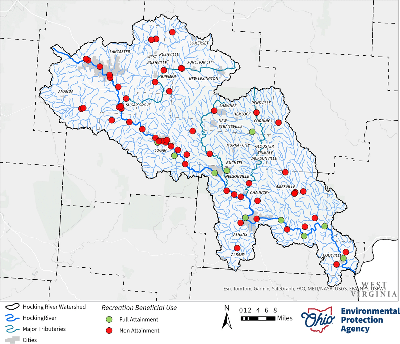 Hocking River is fit for fish and crawdads but not people, Ohio EPA ...